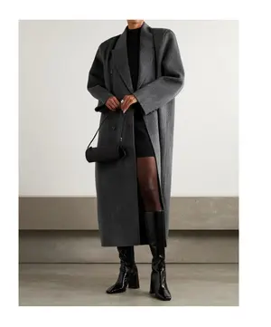 THE FRANKIE SHOP Long-sleeved Double-breasted Coat
