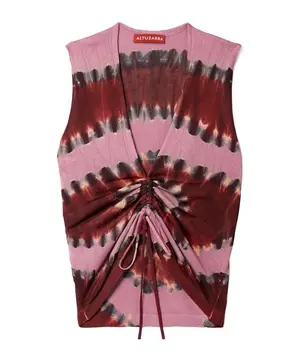 Altuzarra Tie-dye Knit Top - Brown