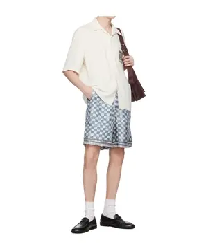 Amiri Plaid Shorts With Drawstring Waist