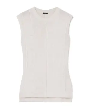 JOSEPH Ribbed Knit Sleeveless Sweater
