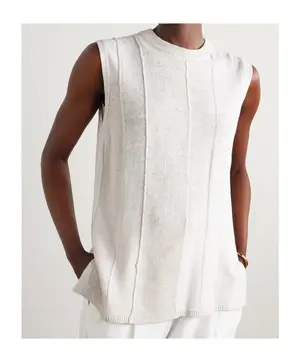 JOSEPH Ribbed Knit Sleeveless Sweater