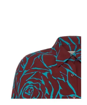 Dries Van Noten Floral Print Long Sleeve Shirt