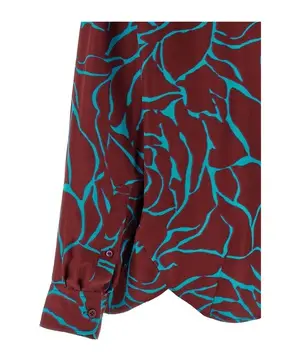 Dries Van Noten Floral Print Long Sleeve Shirt