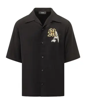 Amiri Varsity Patch Camp Logo Shirt
