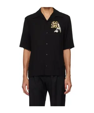 Amiri Varsity Patch Camp Logo Shirt
