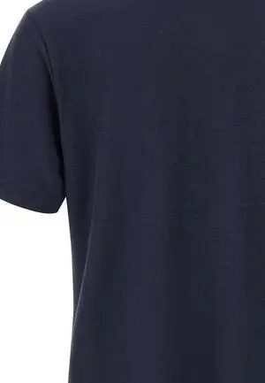 Eleventy Buttoned Knit Polo Shirt - Blue