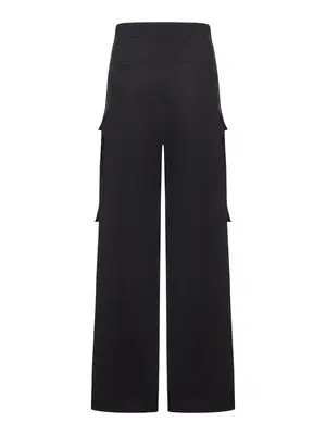 Rick Owens Drawstring Wide Leg Trousers - Black