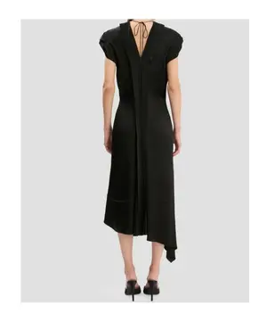 Victoria Beckham Twist Shoulder Dress