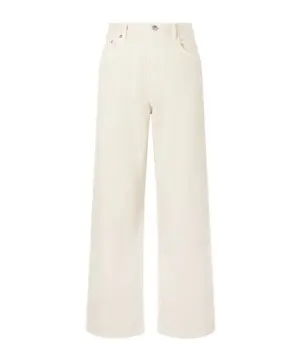 AGOLDE Low Slung Baggy Organic Boyfriend Jeans - White