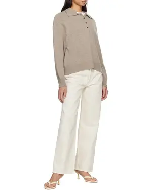 AGOLDE Low Slung Baggy Organic Boyfriend Jeans - White