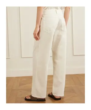 AGOLDE Low Slung Baggy Organic Boyfriend Jeans - White