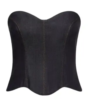 AYA MUSE Strapless Fitted Cotton Top