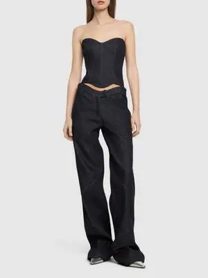 AYA MUSE Strapless Fitted Cotton Top
