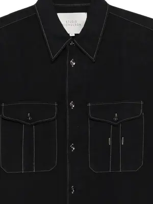 Studio Nicholson Collared Long-sleeved Shirt With Chest Pockets