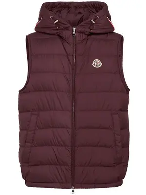 Moncler Marseillan Tech Down Vest - Red