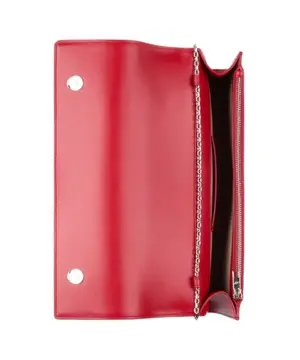 ROGER VIVIER Belle Vivier Suede Clutch - Red
