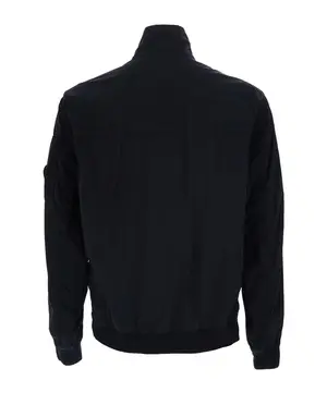 C.P. COMPANY Stand Collar Zip Jacket - Black