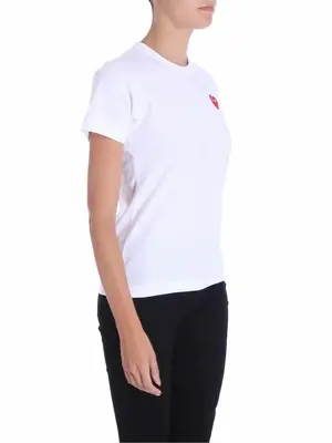 Comme Des Garçons Logo Appliqué T-shirt