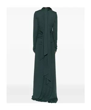 ROTATE BY BIRGER CHRISTENSEN Embellished Maxi Dress