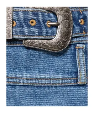 Andersson Bell Patchwork Denim Mini Skirt