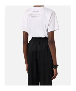 Elisabetta Franchi Round Neck T-shirt With Embellished Drawstring