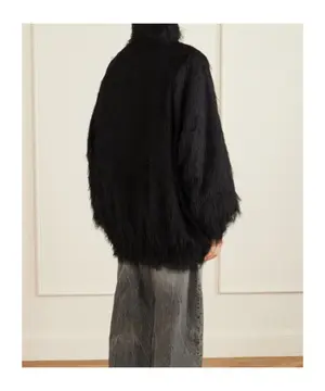THE FRANKIE SHOP Baxter Fringed Shell Jacket - Black