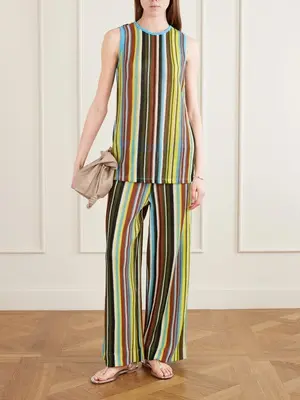 Staud Valley Striped Sleeveless Top - Multi-color