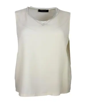 Fabiana Filippi Sleeveless V-neck Tank Top