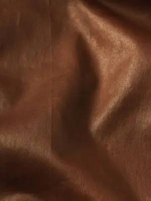 FRAME High Rise Wide Leg Lamb Leather Trousers