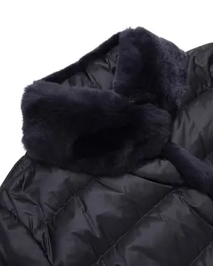 Max Mara Fur Trimmed Down Jacket