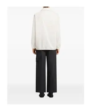 COURREGES Buttoned Shirt Jacket With Ac Logo And Elasticated Cuffs