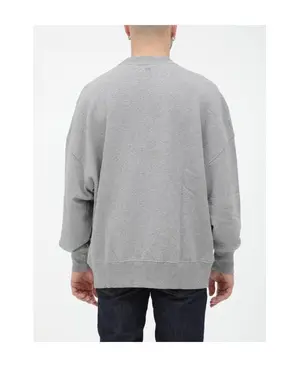 Ami Oversize Logo Embroidered Sweatshirt