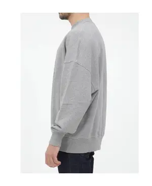 Ami Oversize Logo Embroidered Sweatshirt