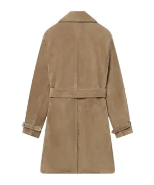 FRAME Suede Trench Jacket