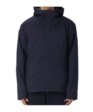EA7 Long Sleeve Cotton Hooded Coat