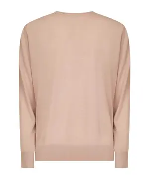 Dries Van Noten V-neck Long-sleeve Pullover - Nude