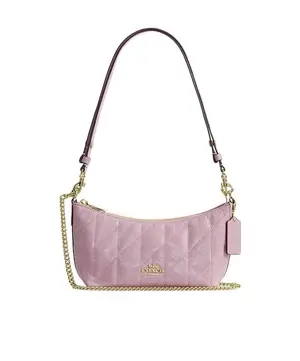 COACH Caitlin Quilted Shoulder Bag With Chain Strap - Im/carnation