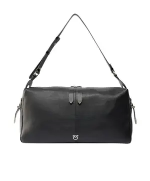 Pinko Keeper Large Shoulder Bag - Black