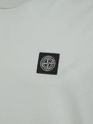 Stone Island Logo Patch Cotton T-shirt - Gray