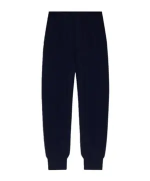 LISA YANG Elastic Waist Casual Pants - Navy