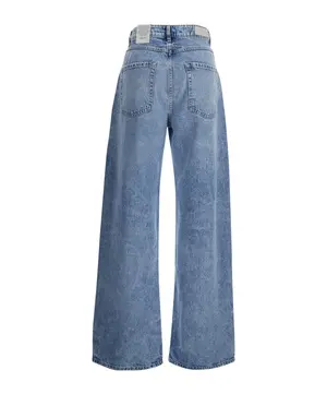 ICON DENIM LOS ANGELES Poppy High-rise Wide-leg Jeans