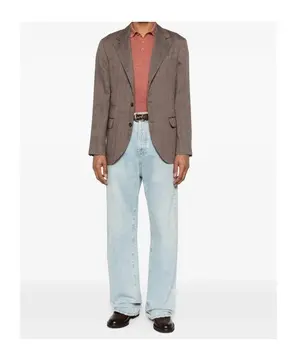 Brunello Cucinelli Flap-pocket Blazer - Gray