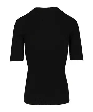 P.a.r.o.s.h Half Sleeve Ribbed Knit Sweater