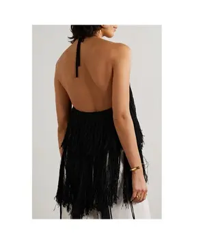 Altuzarra Fringe Halter Sweater