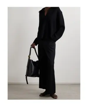 NILI LOTAN Tova Ribbed Long-sleeved Sweater