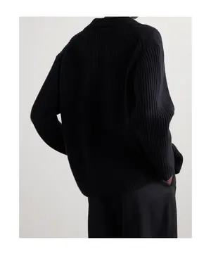 NILI LOTAN Tova Ribbed Long-sleeved Sweater