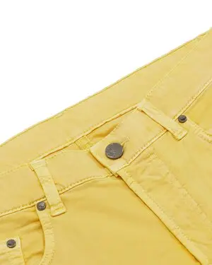 Versace Logo Straight Leg Jeans - Yellow