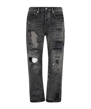 PURPLE BRAND Distressed Blowout Jeans - Black