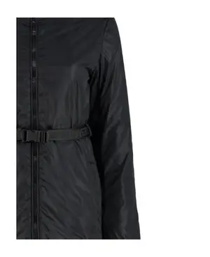 Duvetica Long-sleeved Hooded Casual Jacket - Black
