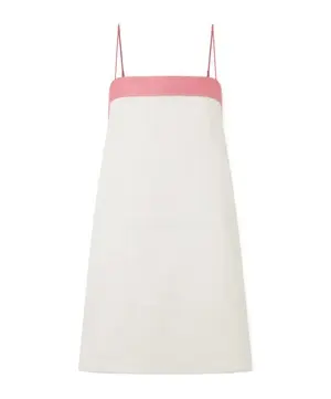 Staud Laura Mini Dress - White